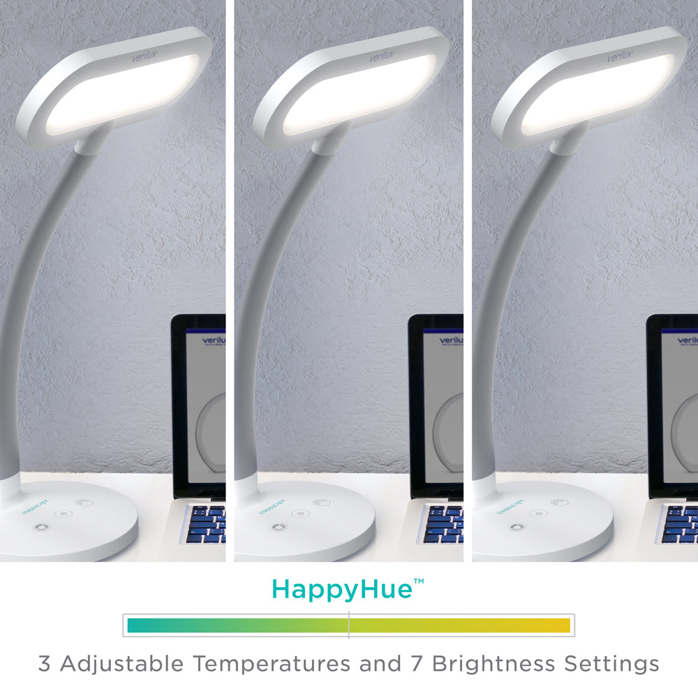 HappyLight® Duo - 2-in-1 Light Therapy & Task Desk Lamp - Verilux