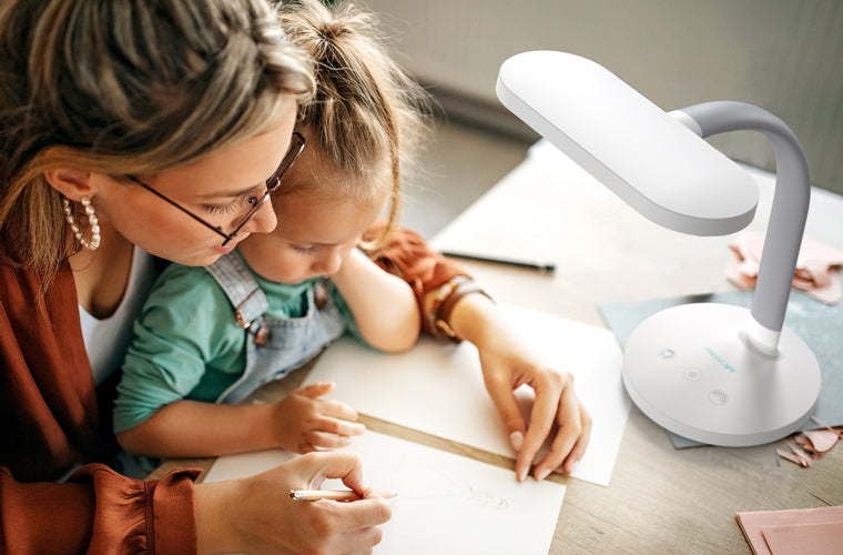 HappyLight® Duo - 2-in-1 Light Therapy & Task Desk Lamp - Verilux